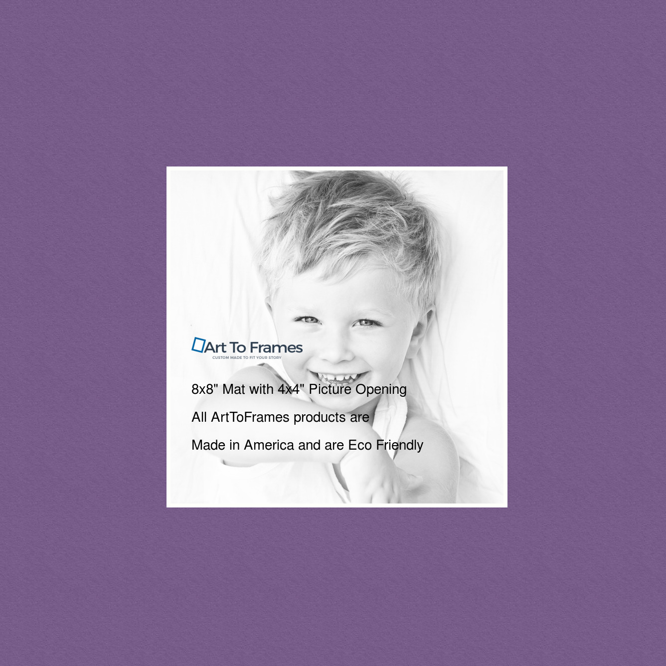 ArtToFrames Custom Purple Grape Picture Photo Frame Mat Matting Board ...