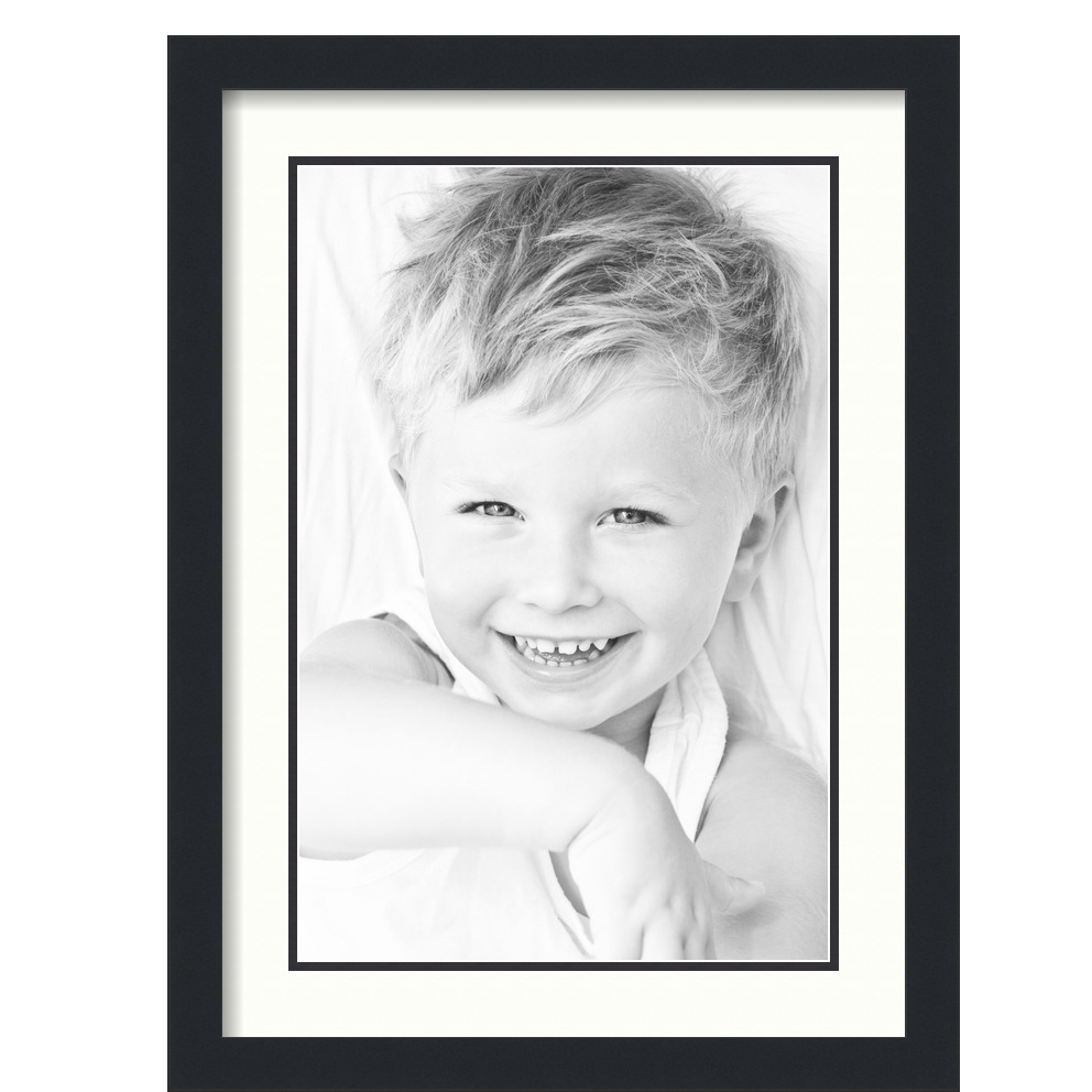 ArtToFrames Matted 16x22 Black Picture Frame With 2 Double Mat 12x18 arttoframes-matted-16x22-black-picture-frame-with-2-double-mat-12x18